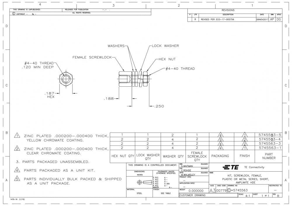 TE Connectivity 5745563-3 technical drawing preview