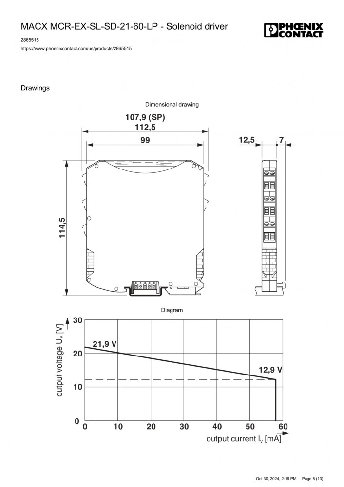 Phoenix Contact 2865515 technical document page 8