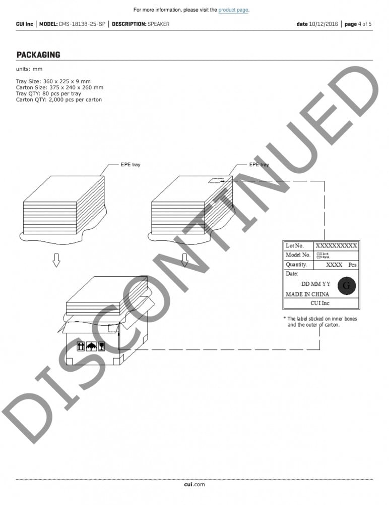CMS-18138-25-SP datasheet page 4