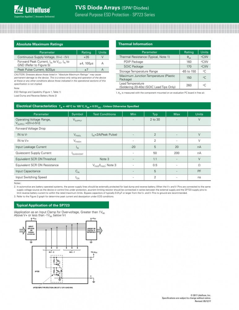 SP723ABG datasheet page 2