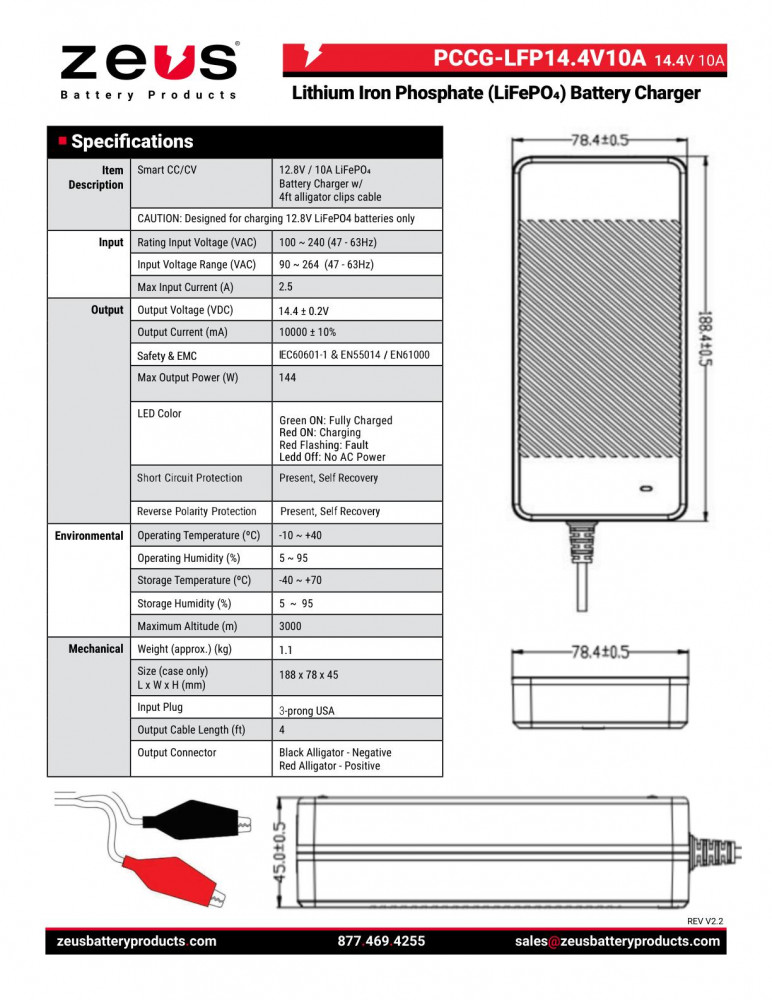 PCCG-LFP14.4V10A technical document preview