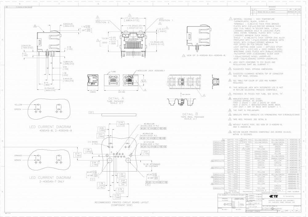 TE Connectivity 2-406549-4 technical document preview