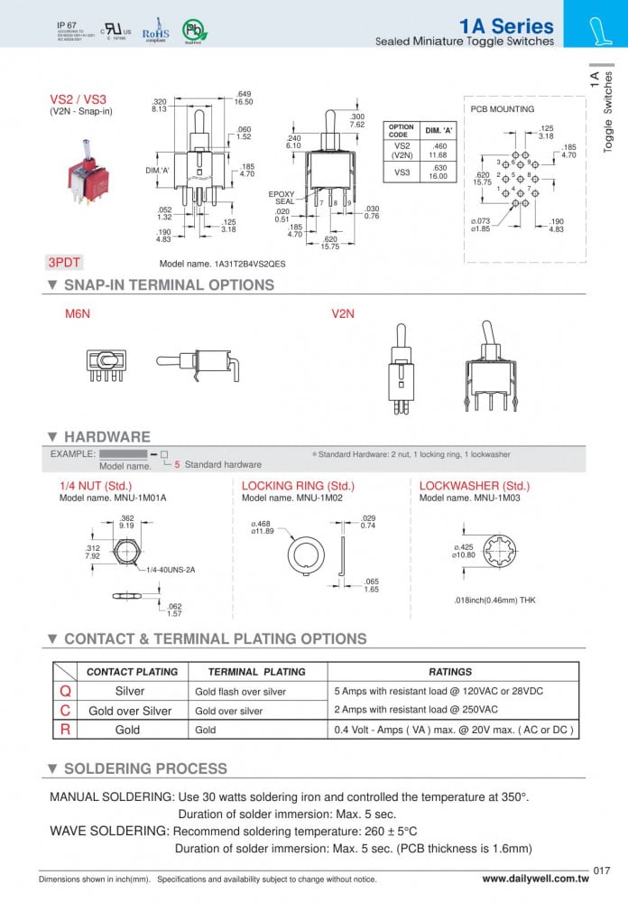 Dailywell datasheet page 6