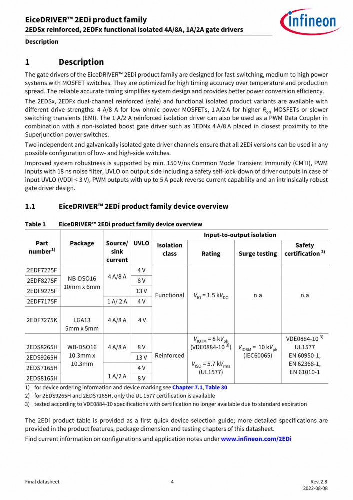 Infineon 2EDi datasheet page 4