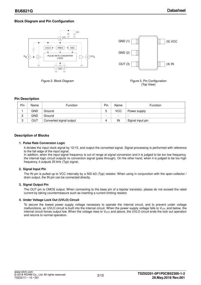 BU6821G-TR datasheet page 3