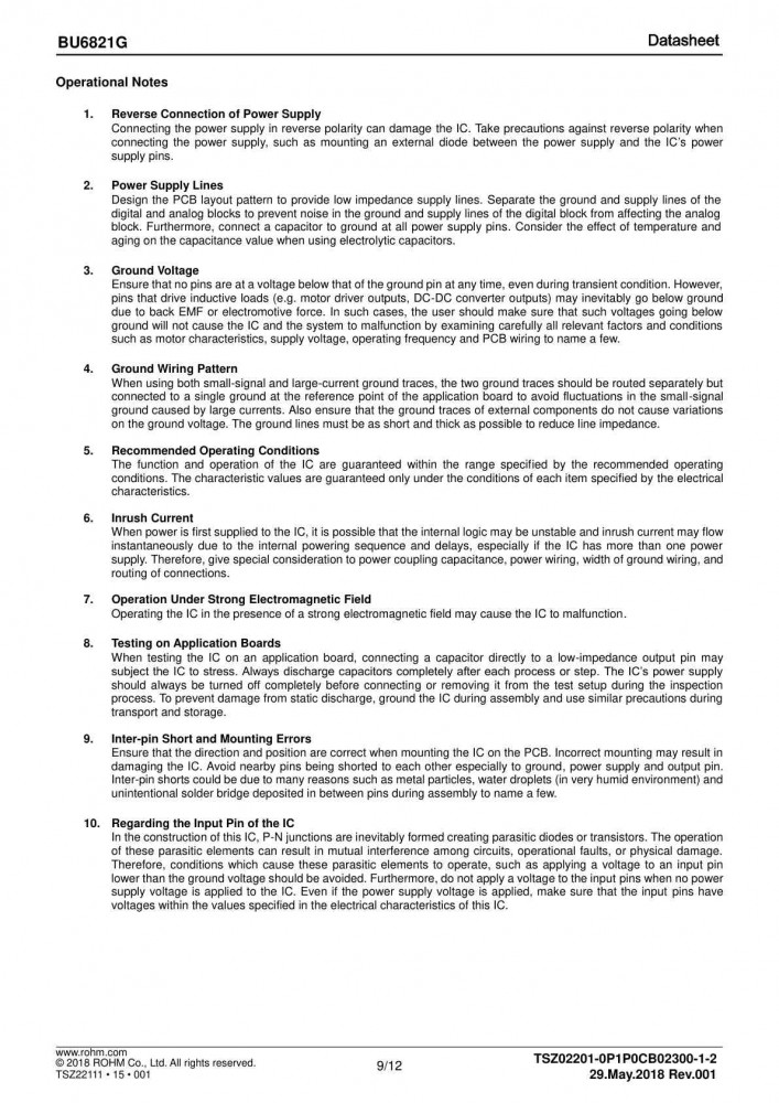 BU6821G-TR datasheet page 9