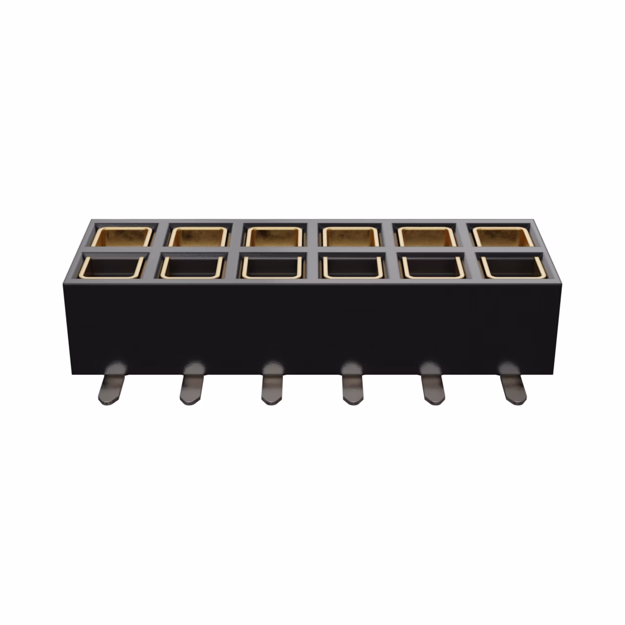 2.00mm Pitch Milli-Grid Receptacle, Surface Mount, Bottom Entry, 0.38µm Gold (Au) Plating, 12 Circuits, Tube, Lead-Free for sale