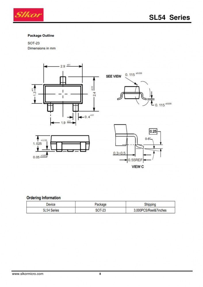 SL54M50SA datasheet page 8