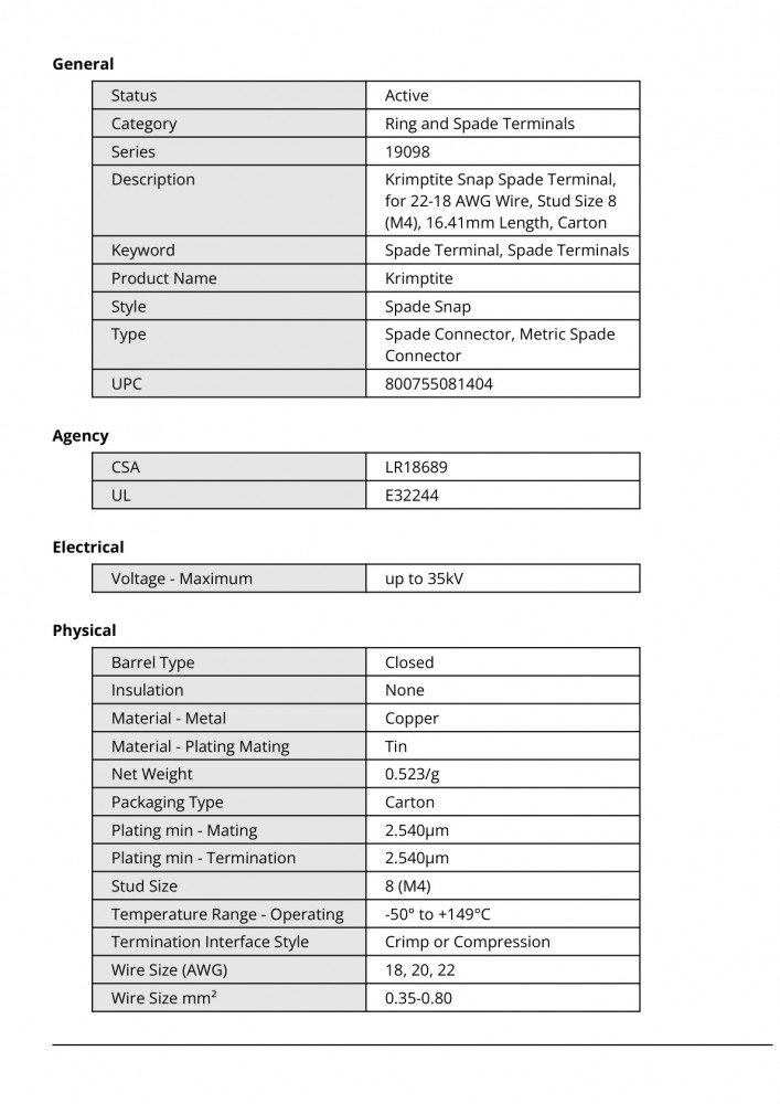 Product document preview, page 2