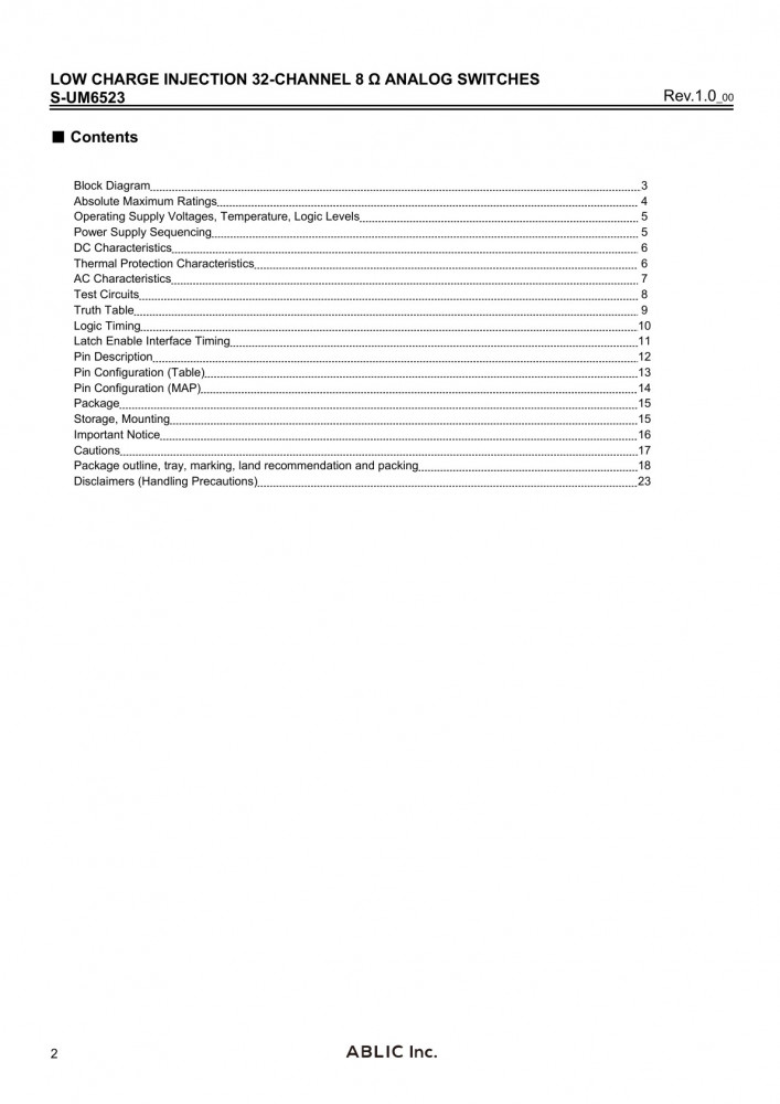 S-UM6523 datasheet page 2