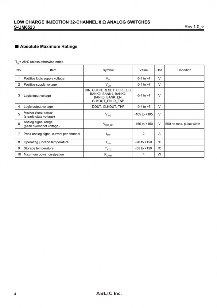 S-UM6523 datasheet page 4