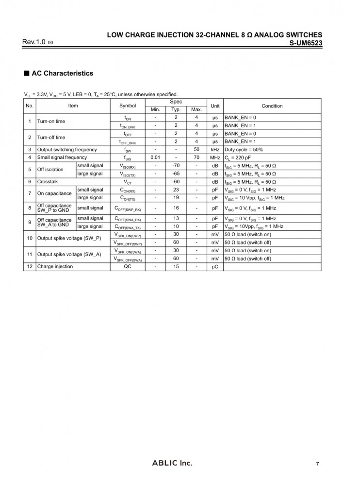S-UM6523 datasheet page 7