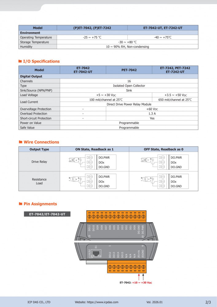 ET-7242 technical documentation page 2