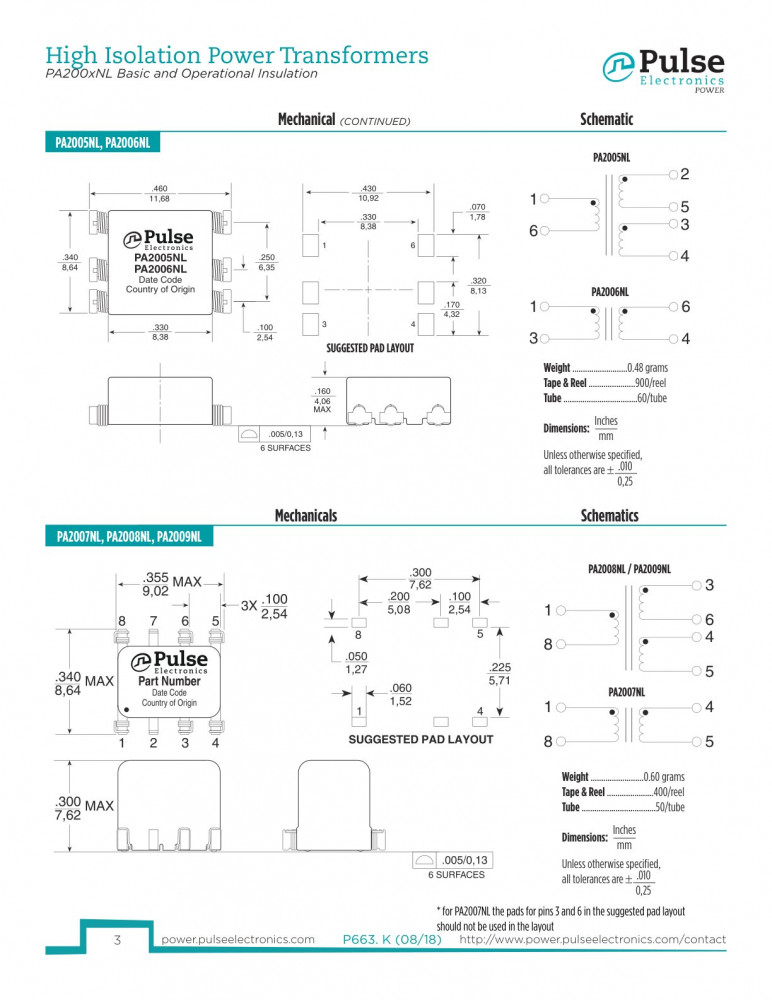 PA2002NL datasheet page 3