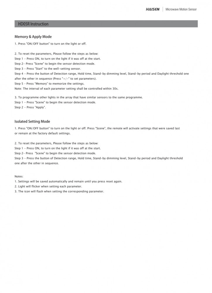153488 / HD05R technical document page 2