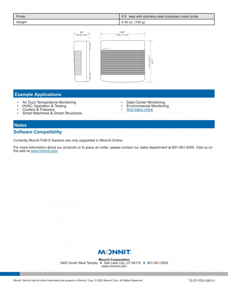 MNS-P-C1-TS-DT-L08 product documentation page 2