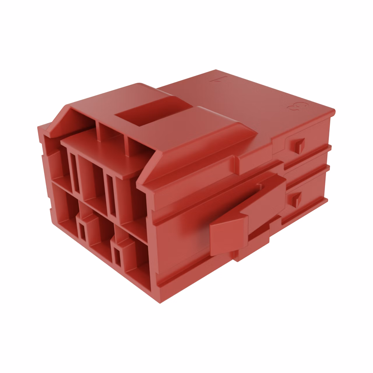 CP-6.5 Plug Housing, 6.50mm Pitch, Dual Row, 6 Circuits, Red for sale