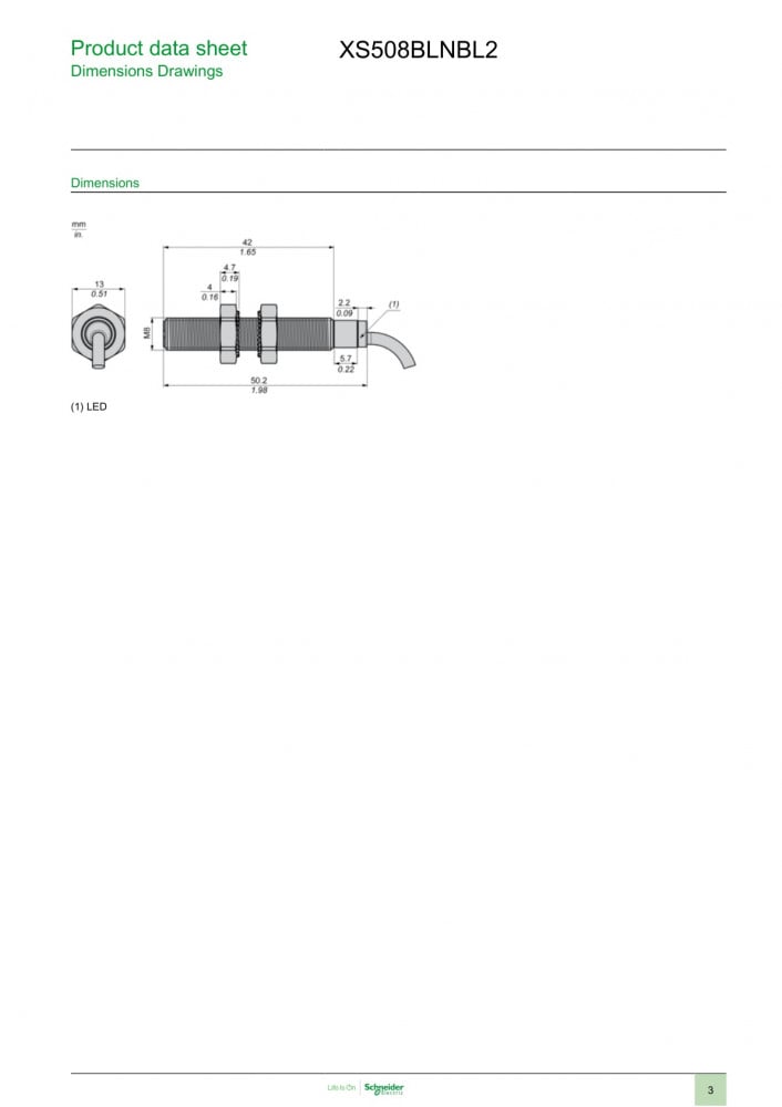 XS508BLNBL2 datasheet page 3