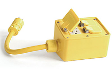 Super-Safeway Angled GFCI Outlet Box, F3 (3/4