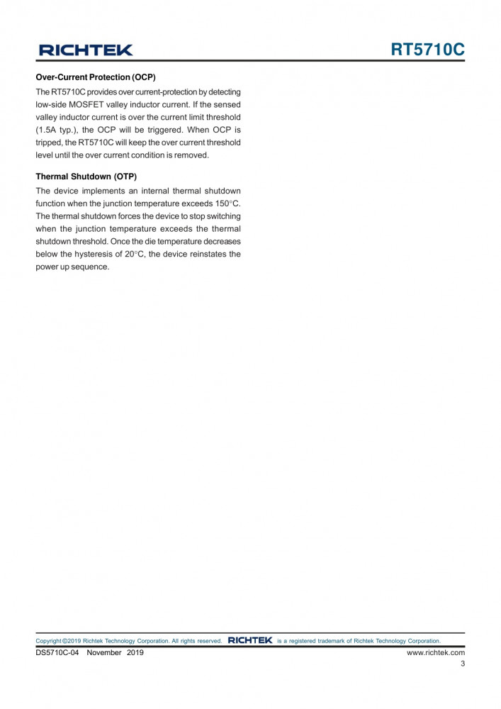 RT5710C datasheet page 3