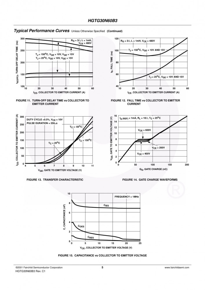 HGTG30N60B3 datasheet page 5