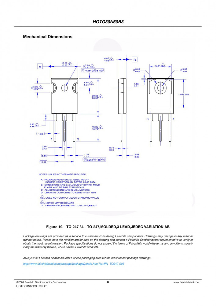 HGTG30N60B3 datasheet page 8