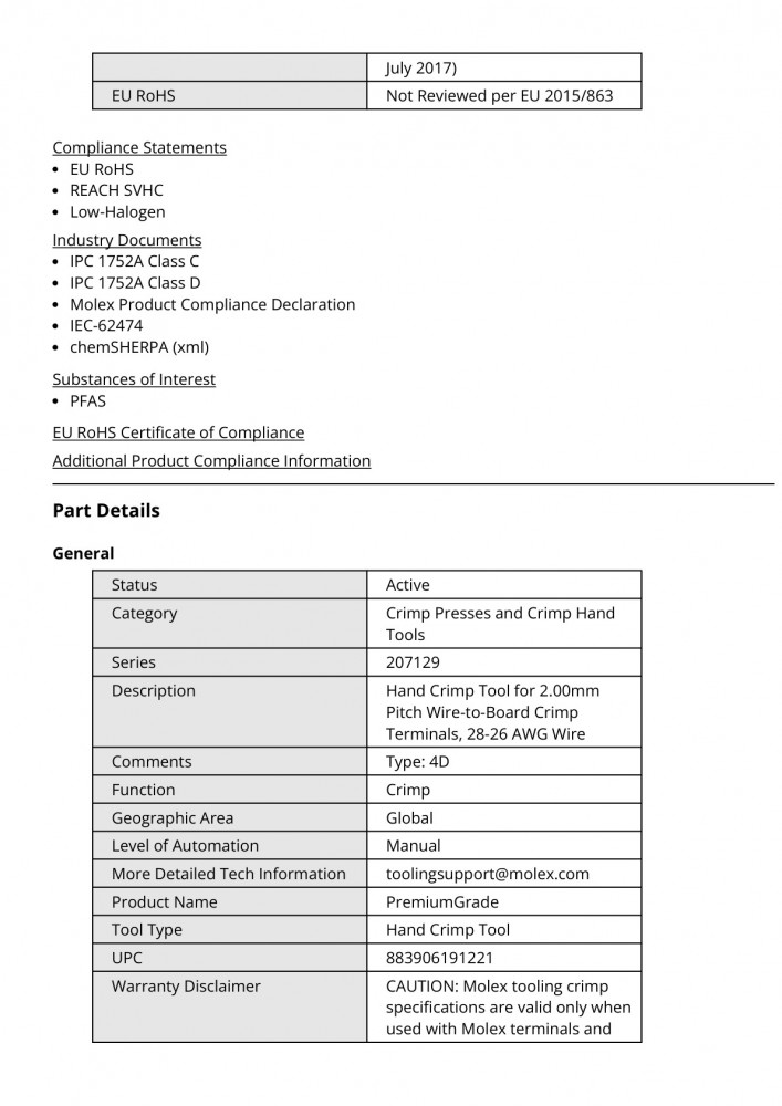 Molex 638192400 technical document image 2