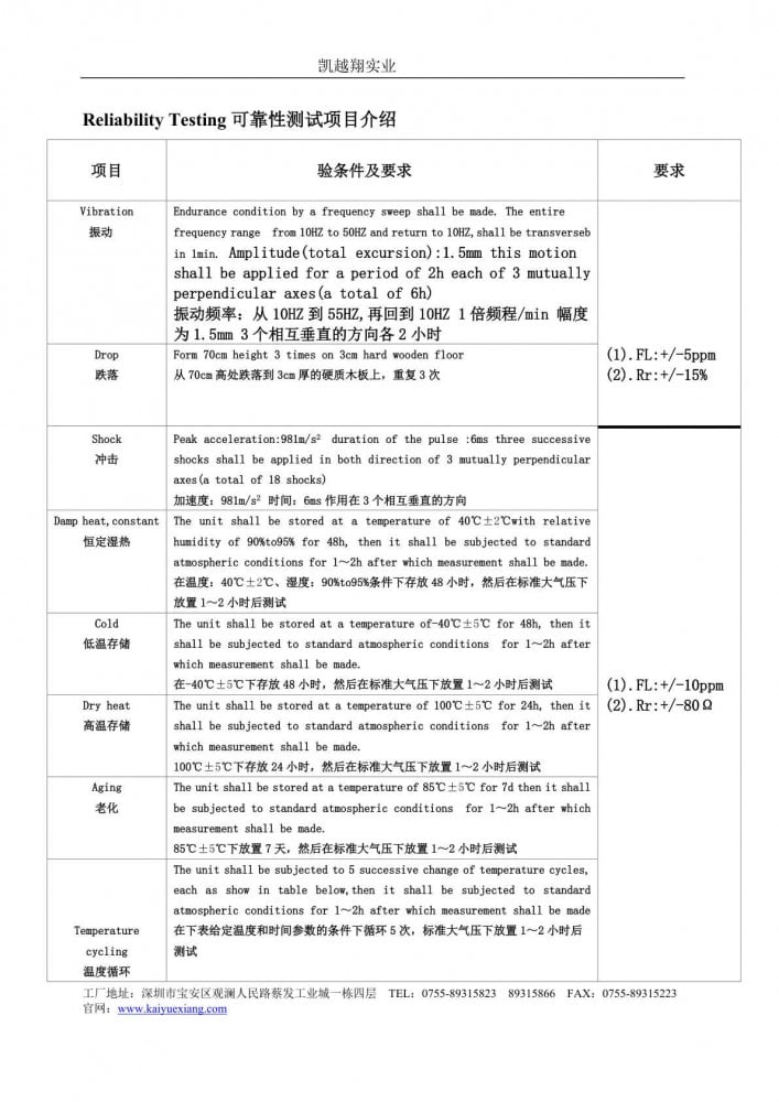 KYX K3A271202010 specification page 6