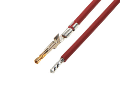 Pre-Crimped Lead Ultra-Fit Female-to-Pigtail, Tin (Sn) Plating, 450.00mm  Length, 20 AWG, Red for sale