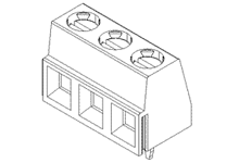 5.00mm Pitch Beau Eurostyle Low Profile, Single Level Modular Terminal Block, 12 Circuits