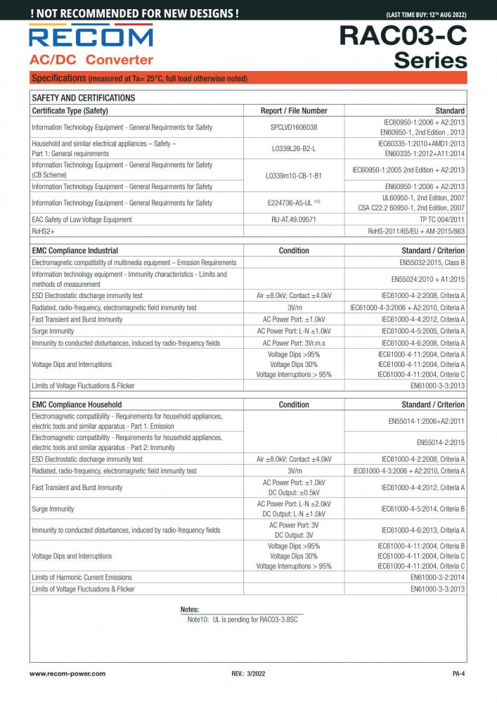 RAC03-C datasheet image, page 4