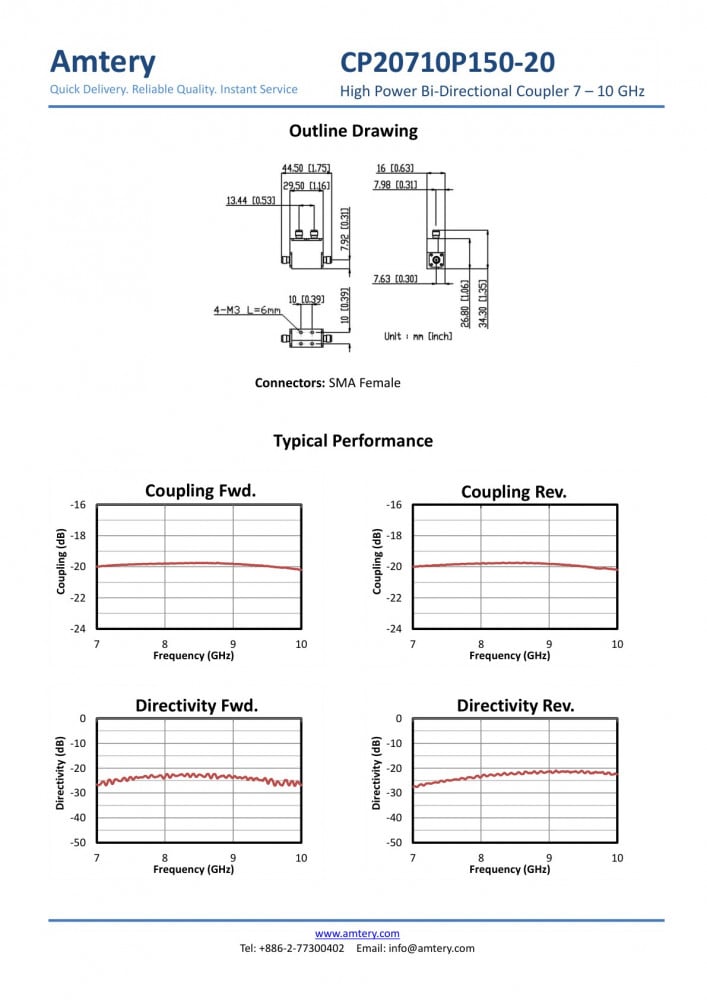 CP20710P150-20 electrical specifications and outline
