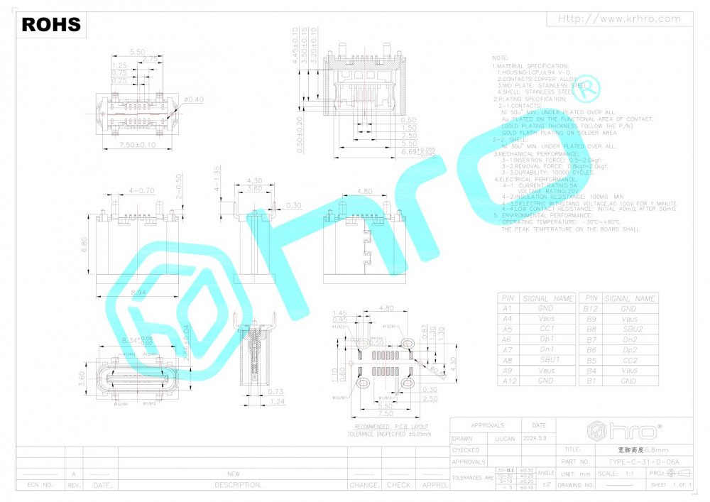 TYPE-C-31-D-06A technical drawing