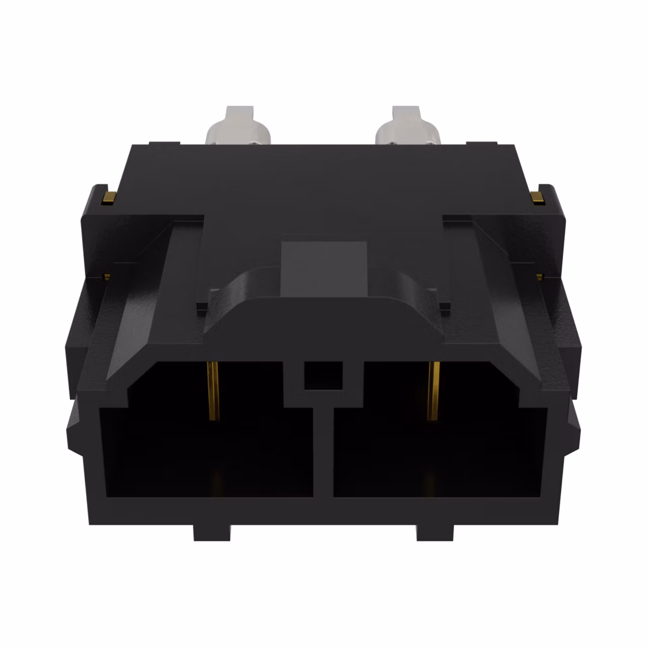 Mini-Fit Sr. Right-Angle Header, 10.00mm Pitch, Single Row, for 2.36mm PCB, 0.76µm Gold (Au) Plating, 2 Circuits, Tape and Reel for sale