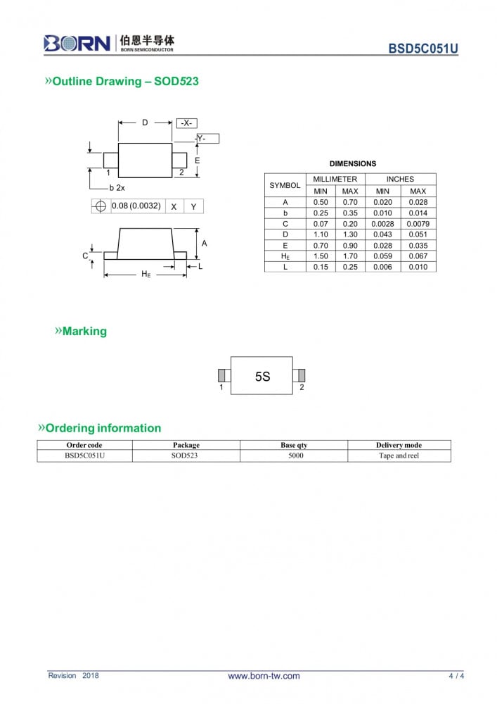 BSD5C051U datasheet page 4