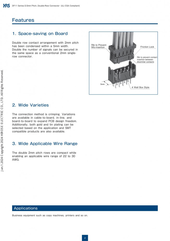 HRS DF11 datasheet page 2