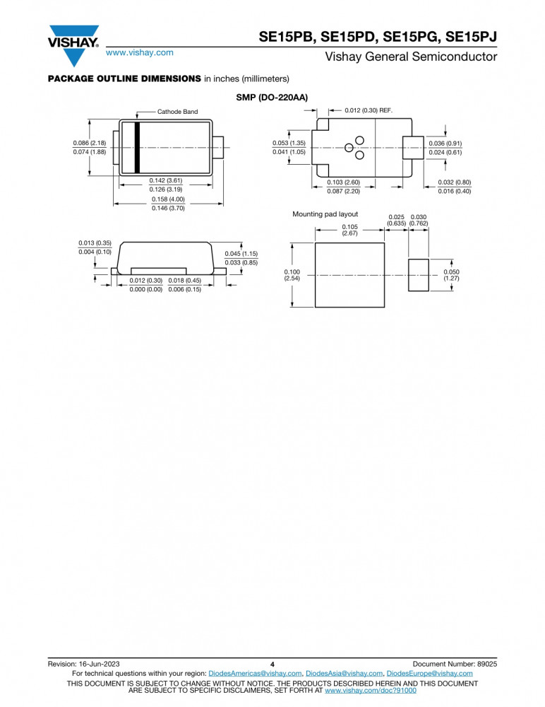 SE15P datasheet page 4
