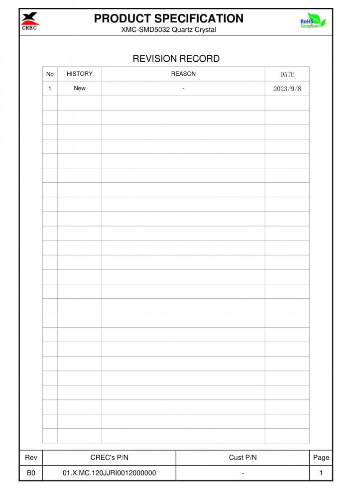 CREC XMC-SMD5032 specification page 2