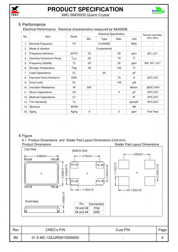 CREC XMC-SMD5032 specification page 5