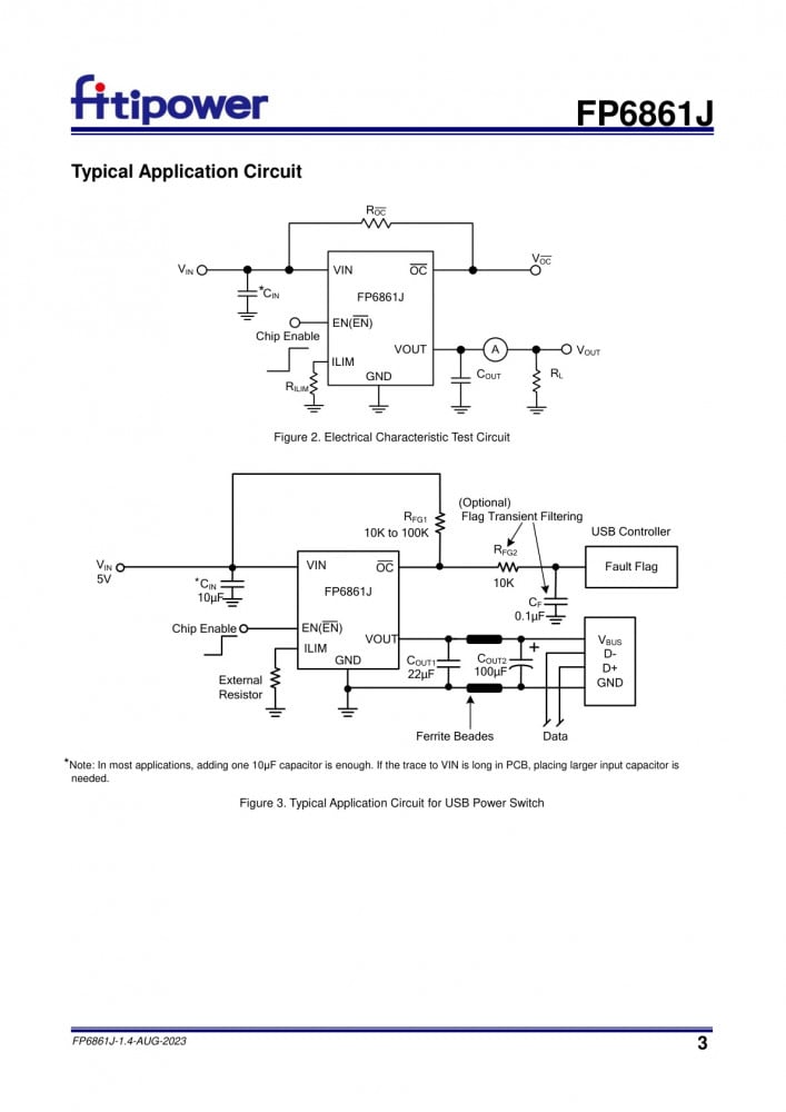 FP6861J datasheet page 3