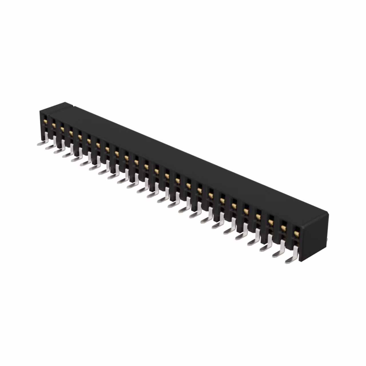 Milli-Grid Receptacle, Surface Mount, Side Entry, 0.38µm Gold (Au) Plating, 50 Circuits, Lead-Free, Tube for sale