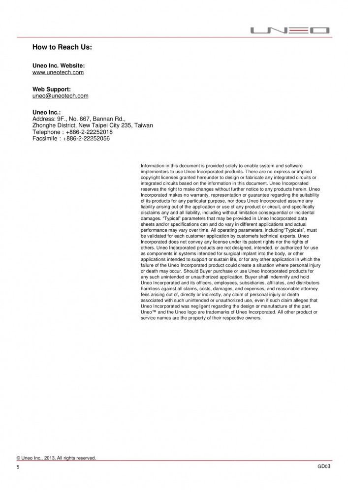 GD03 technical document page 5