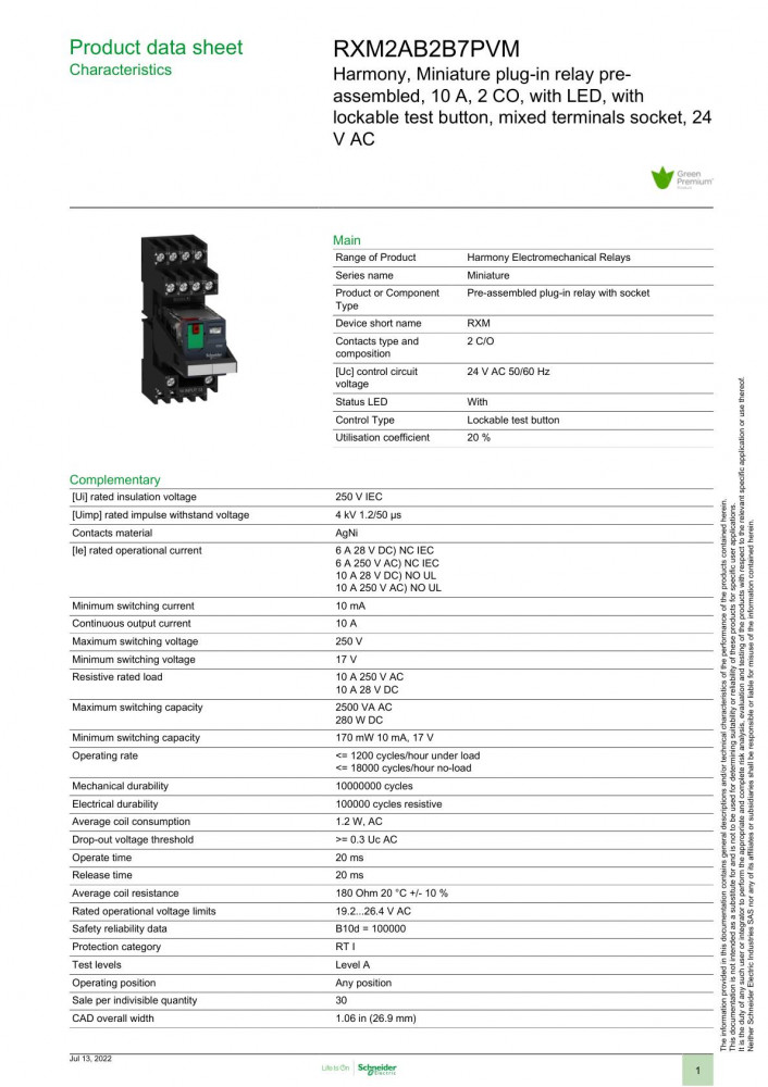 RXM2AB2B7PVM technical document page 1
