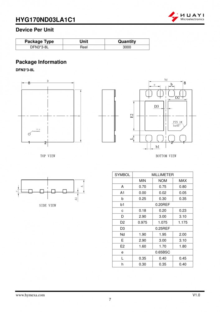 HYG170ND03LA1C1 datasheet page 7