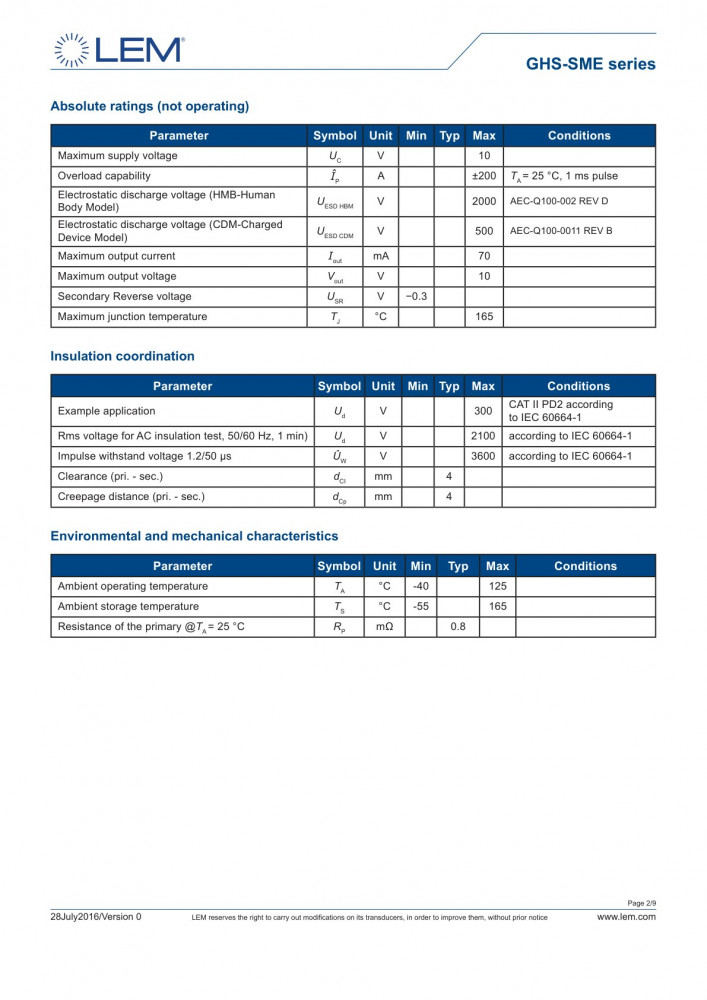 GHS 16-SME datasheet page 2