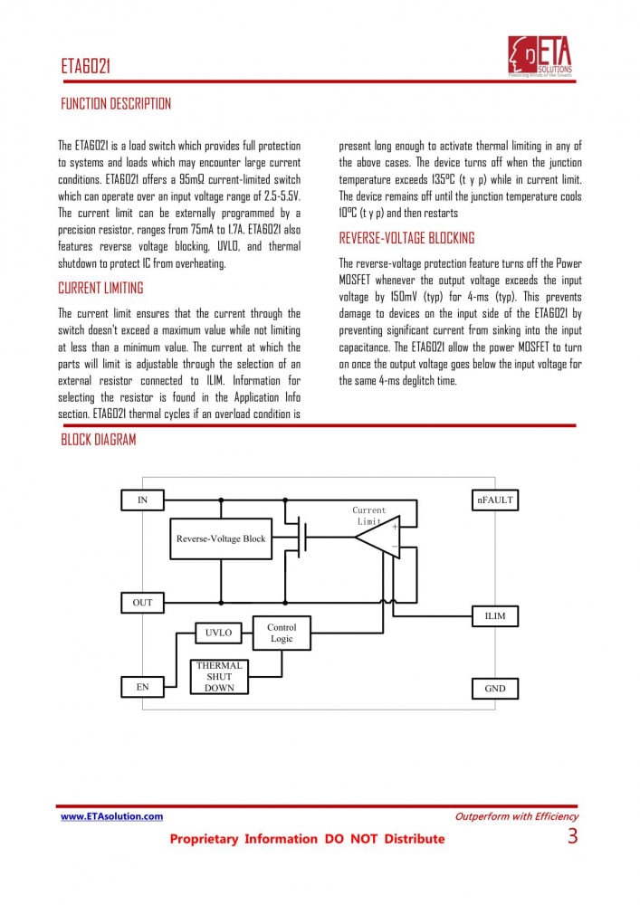 ETA6021S2F datasheet page 3