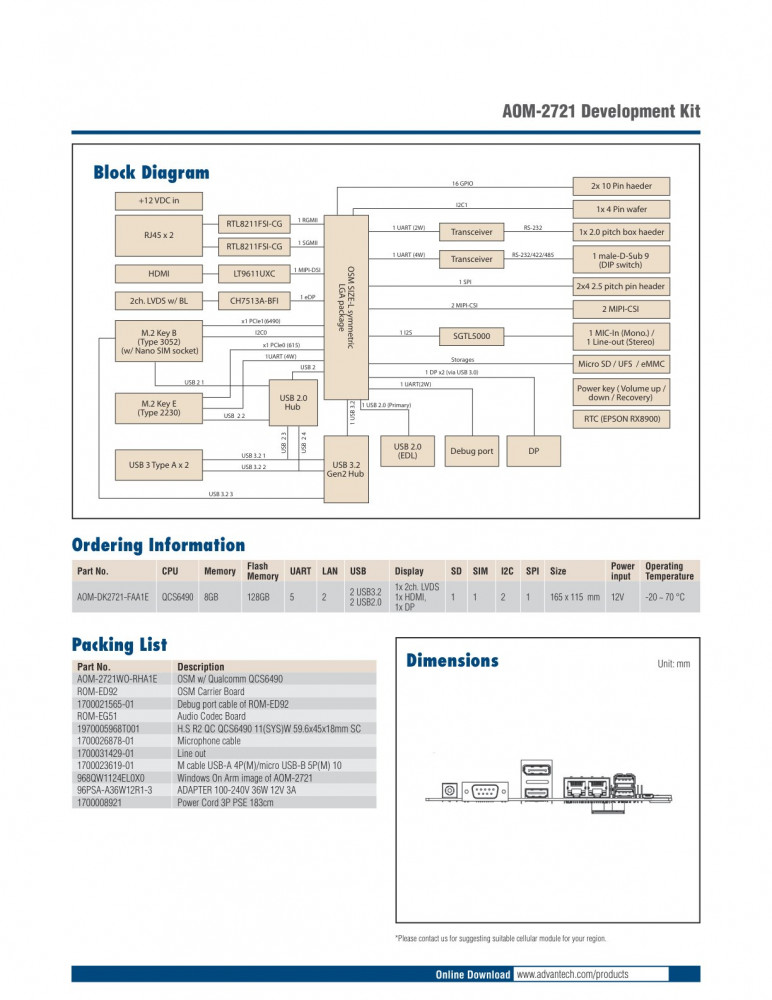 AOM-2721 product document page 2