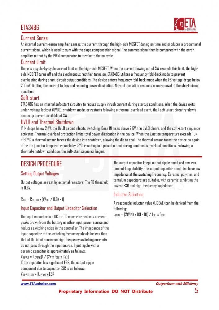 ETA3486S2F datasheet page 5