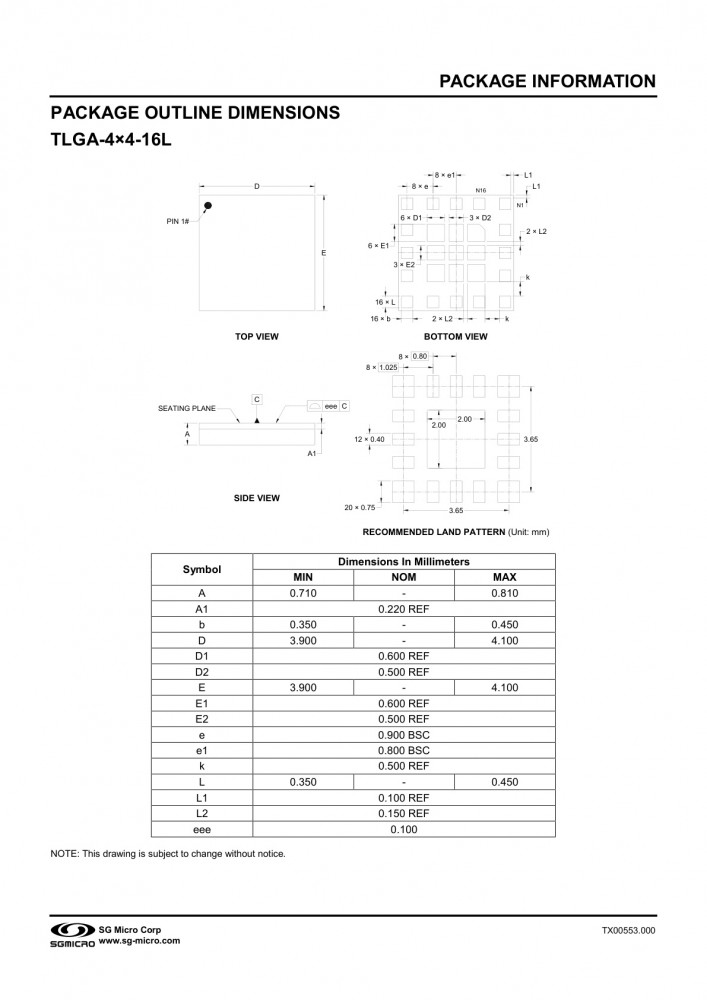 SGM33685L4 datasheet page 4