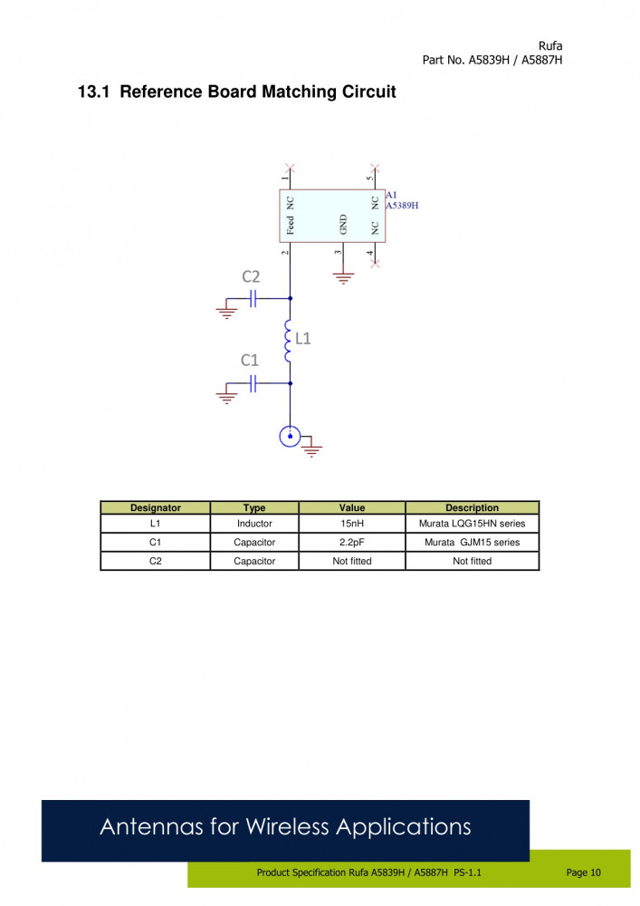 A5887H datasheet page 10